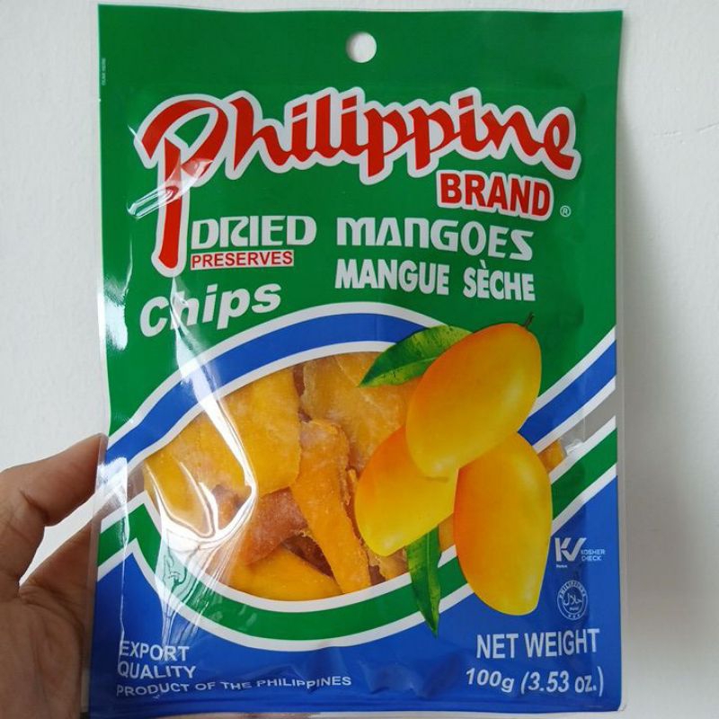 Philippine Brand "DRIED MANGO CHIPS" - 100G | Shopee Philippines