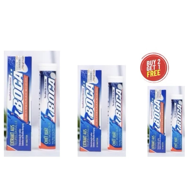 Authentic BOCA 20 Effervescent Tablets For Bone and Joint Health (Buy 2 ...
