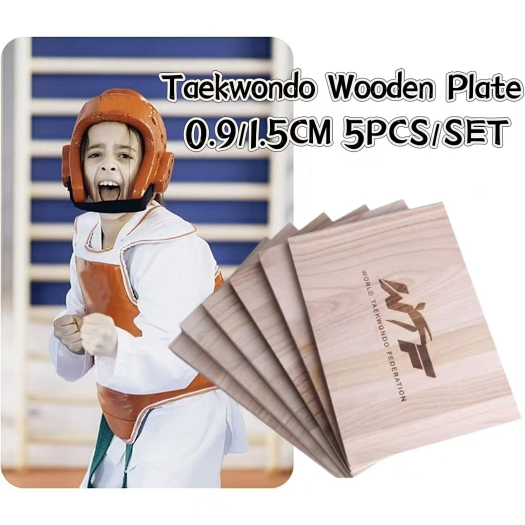 5pcs 0.9/1.5cm Thickness Taekwondo Performance Board Wooden Karate ...