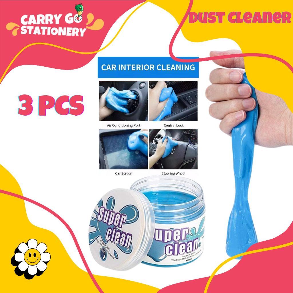 3 PCS Keyboard Car Desk Dust Cleaner - Cleaning Gel, Slime Dust Wiper ...