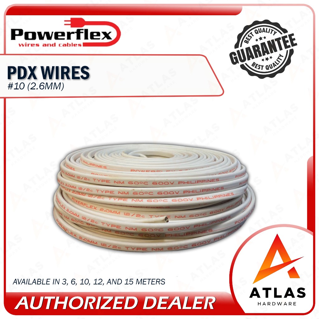 PDX Electrical Wires #10 (2.6mm) Sold per Meters | Shopee Philippines