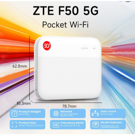 ZTE 5G pocket wifi F50 new arrive 500Mbps | Shopee Philippines
