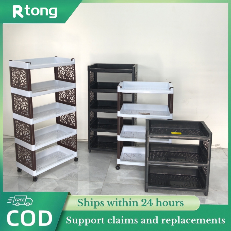 Organizer Storage Rack Trolley Cart Storage Rack Moving Rack Kitchen ...