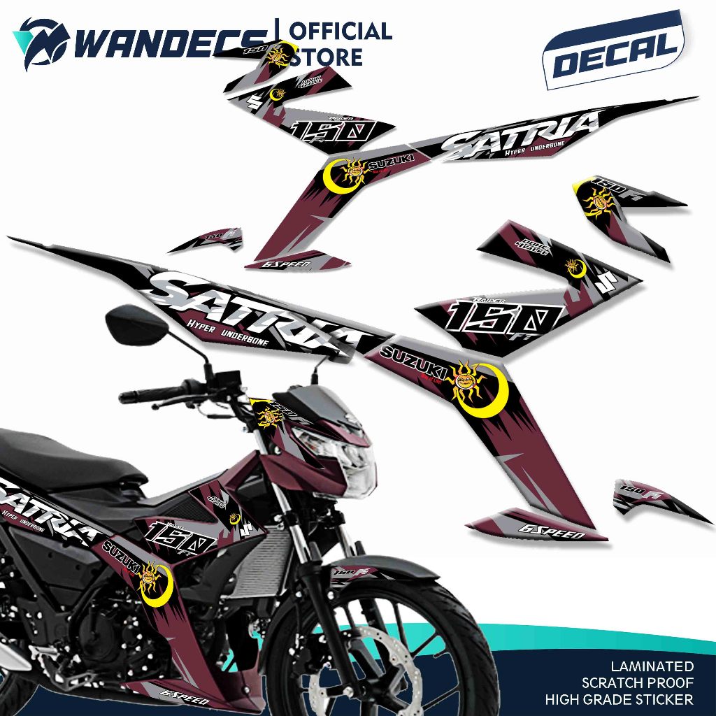 SUZUKI RAIDER 150 Fi DECALS: HIGH-QUALITY WATERPROOF VINYL STICKERS ...
