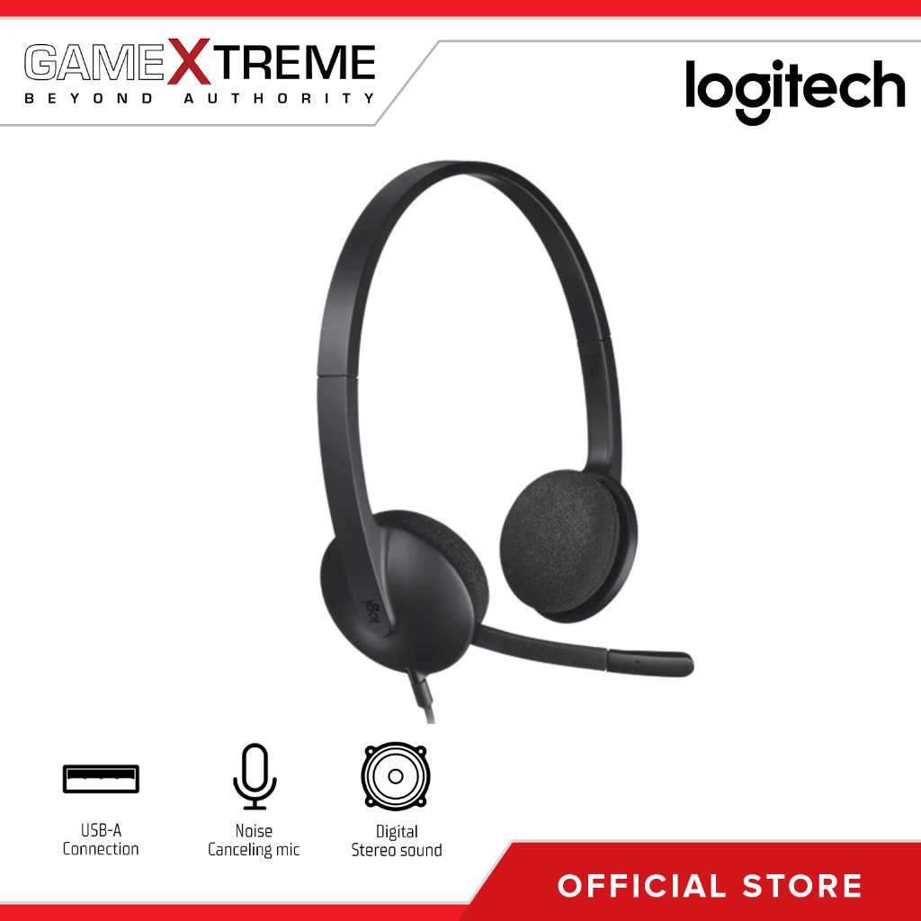 Logitech H340 USB Wired Headset | Shopee Philippines