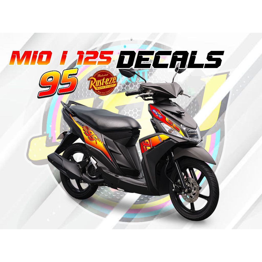 Mio i 125 Rust-eze Decals Sticker-High Quality | Shopee Philippines