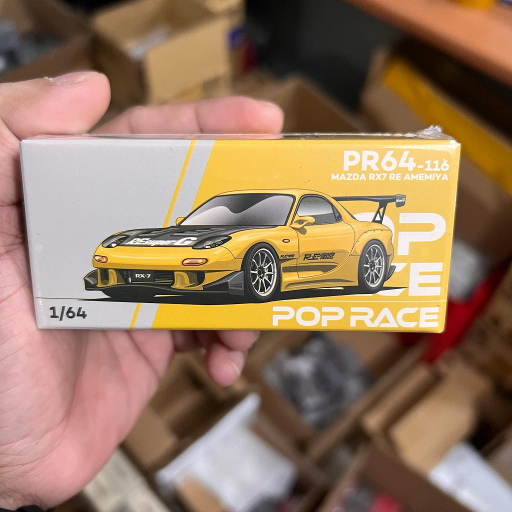 Pop Race PR64-116 Mazda RX7 Re Amemiya (Yellow) Sealed | Shopee Philippines