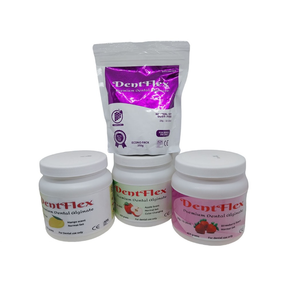Dentflex Alginate Powder (Apple, Strawberry, Mango, Grapes) | Shopee ...