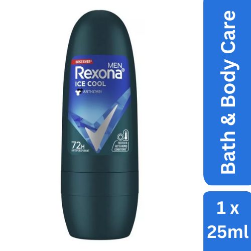 Rexona Men Deodorant Roll-On Ice Cool 25ML | Shopee Philippines