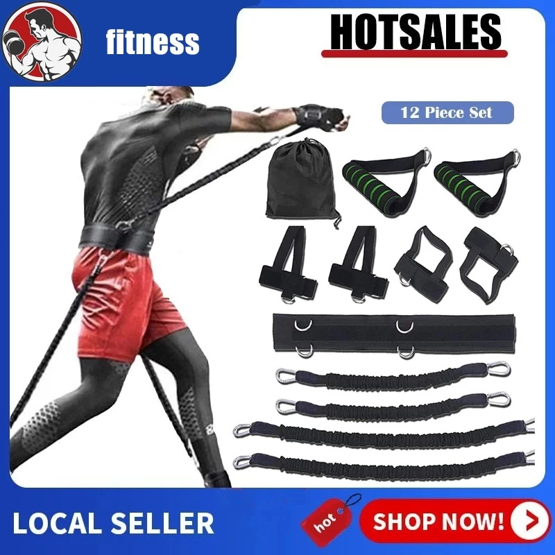 Fitness Resistance Band Set for Boxing On Legs and Arms Fitness Band ...