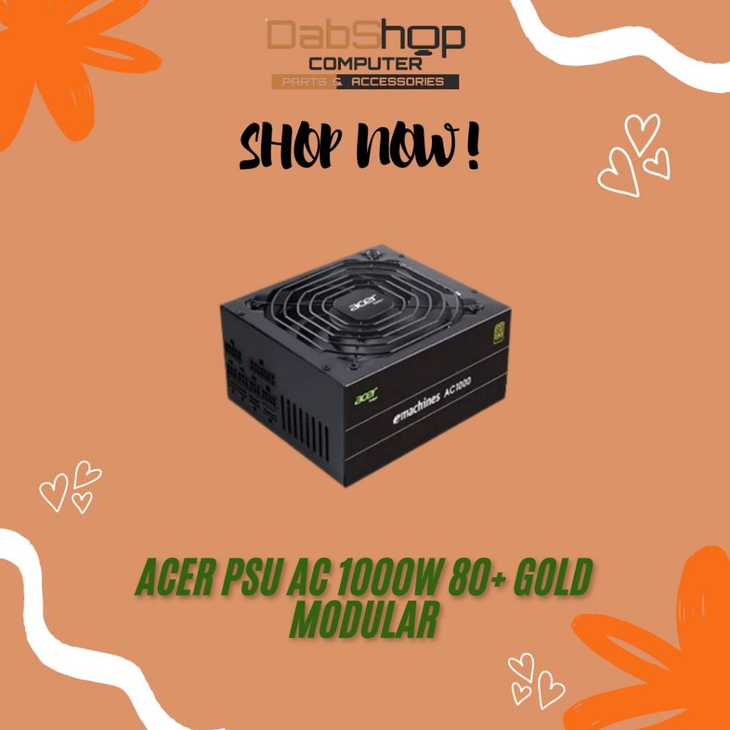 ACER PSU AC 1000W 80+ GOLD MODULAR | Shopee Philippines