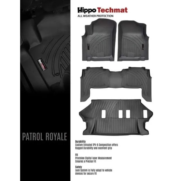 Nissan Patrol Royale y62 Hippo Techmat PRO Deep Dish Matting Rubberized ...