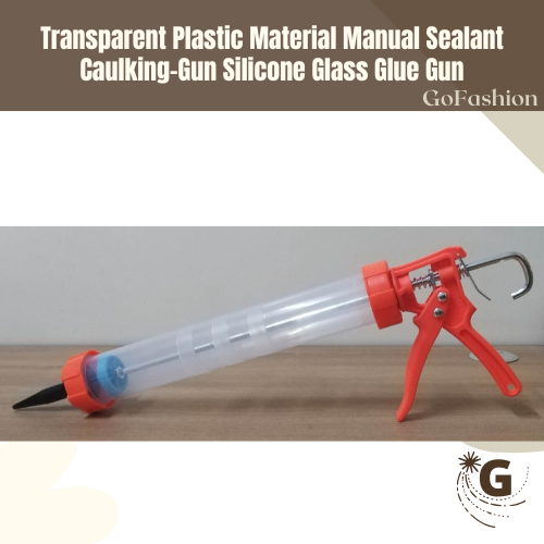 Transparent Plastic Material Manual Sealant Caulking-Gun Silicone Glass ...