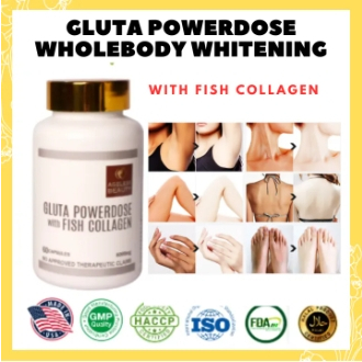 AGELESS BEAUTY Gluta Powerdose with Fish Collagen Skin Reborn Anti ...