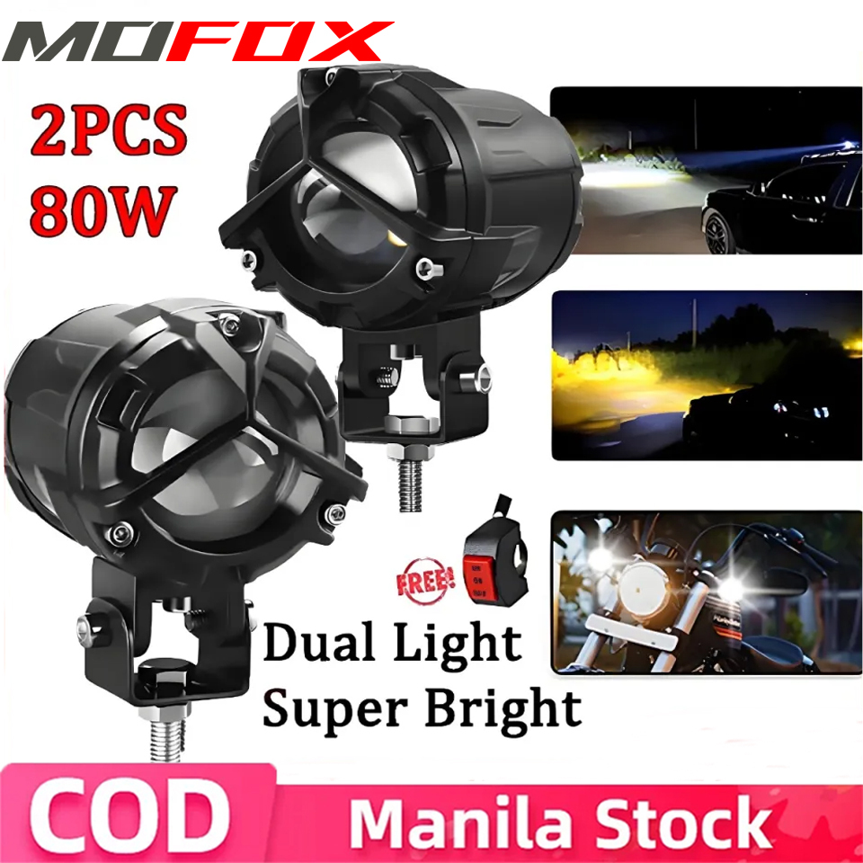 MOFOX ZX1 80W Laser Gun Mini Driving Light MDL Motorcycle Auxiliary ...