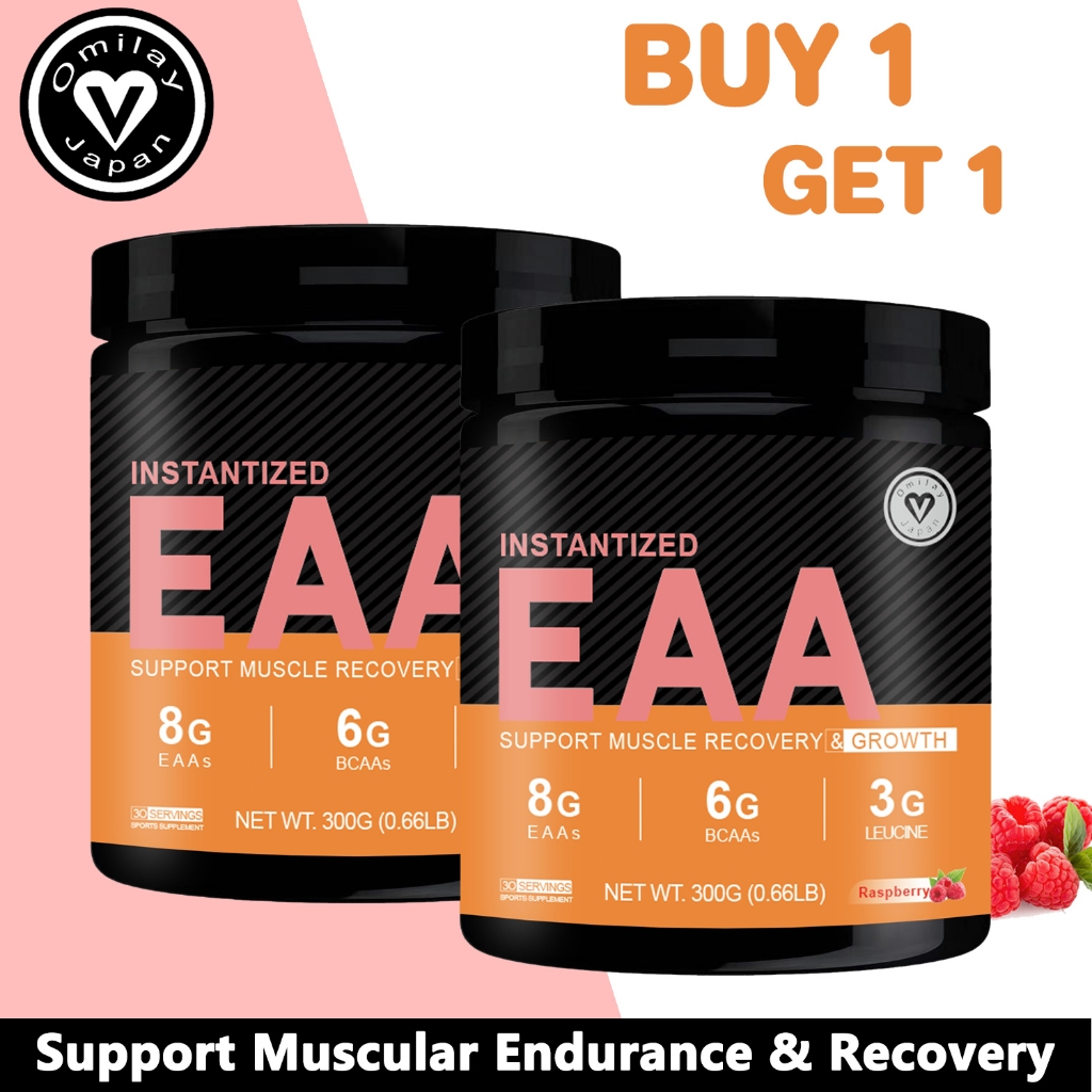 Omilay EAA Powder Amino Acid Supplement Pre Workout Powder Promote Lean Muscle Growth Drink 300G ...