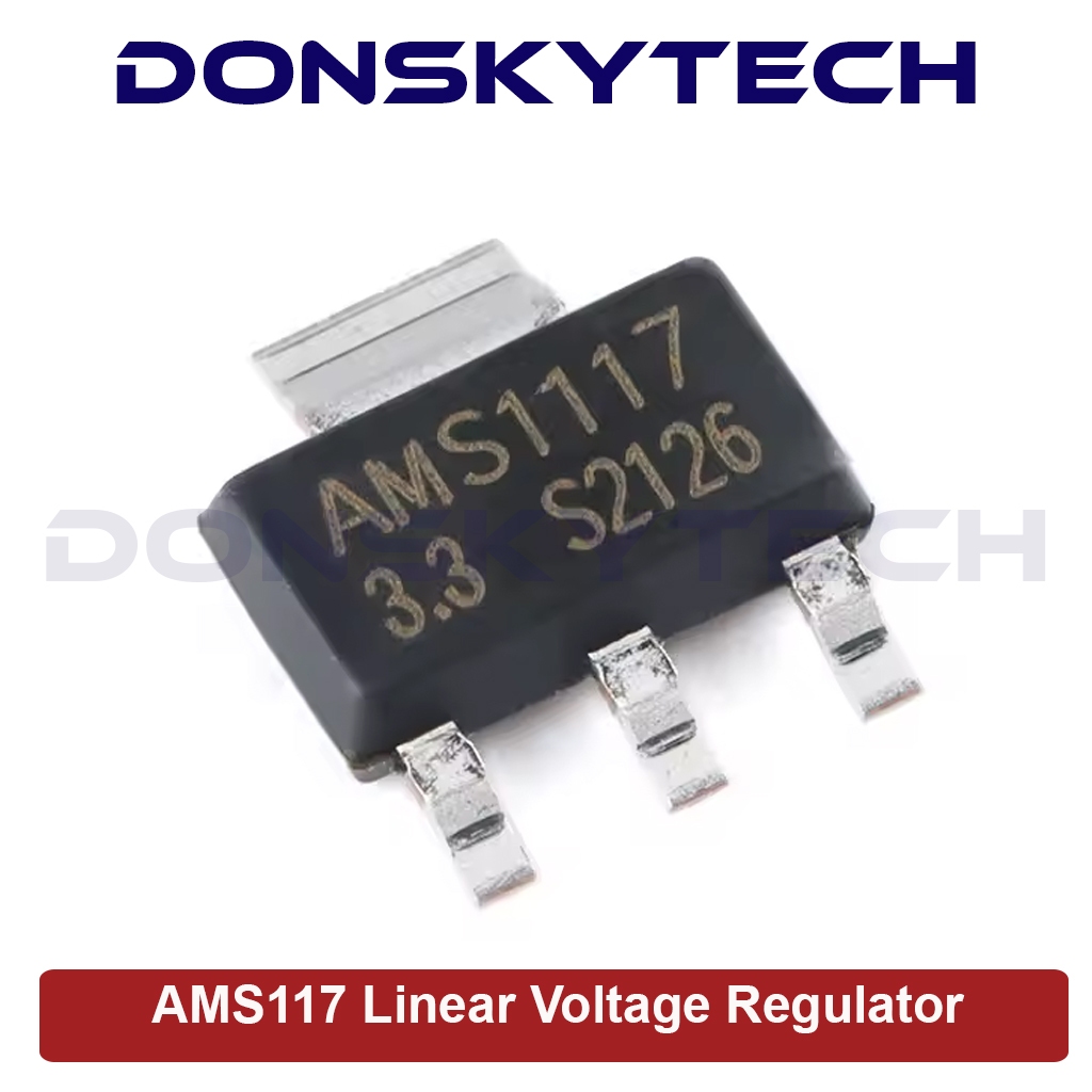 5 Pieces - AMS1117 Linear Voltage Regulator SOT-223 SOT223 Low Dropout Linear Regulator LDO IC ...