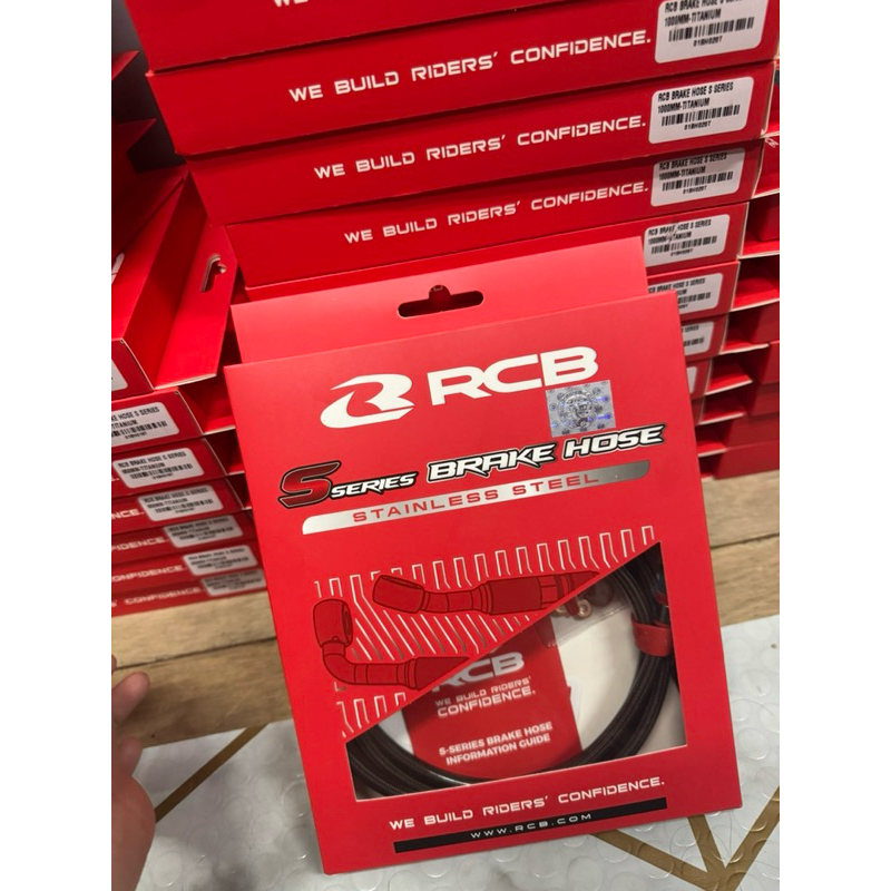 NEW! silver RCB S SERIES BRAKE HOSE UNIVERSAL (DISC CALIPER BRAIDED ...