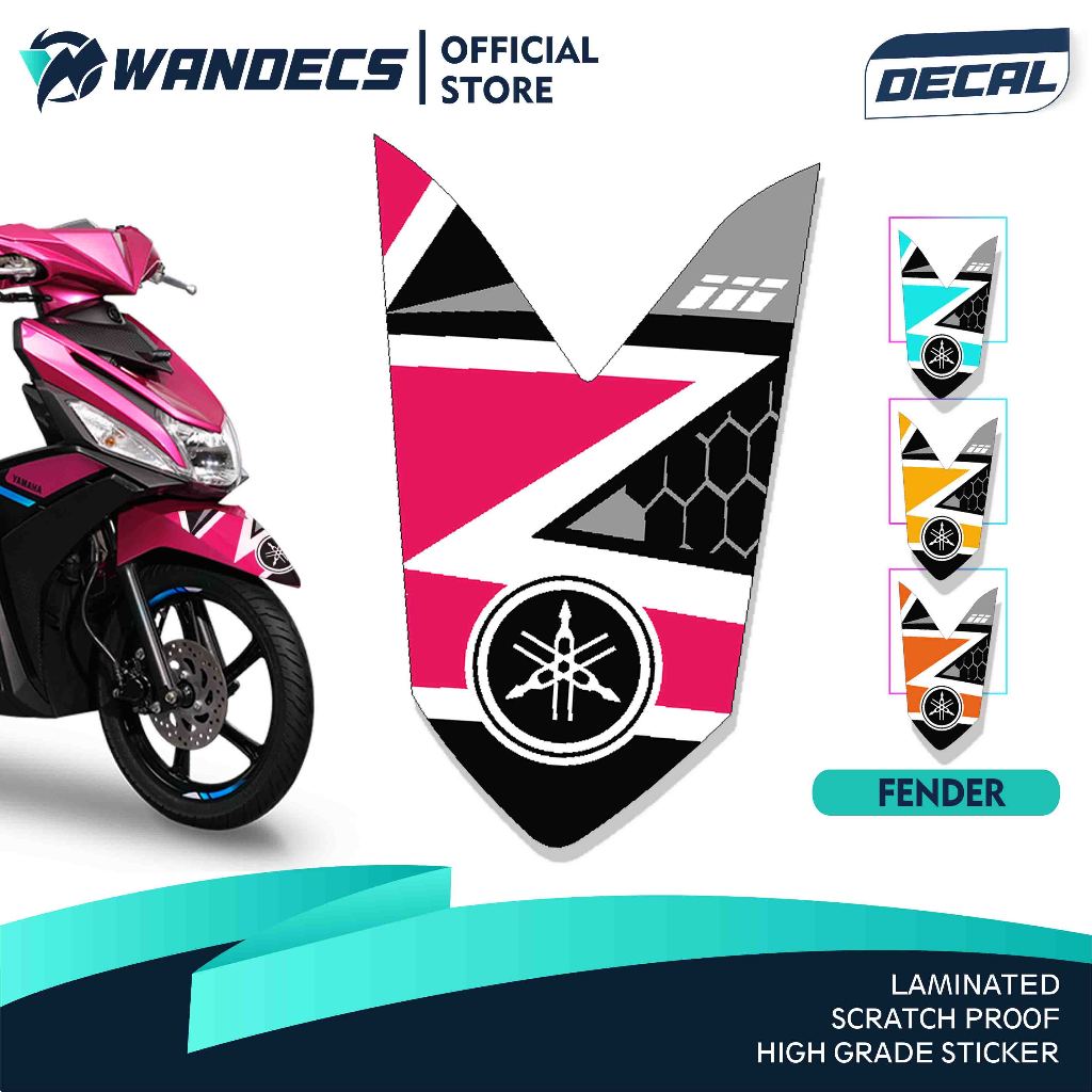Mio i 125 Decals , Front Fender Sticker for mio i 125 Design yamaha m3 ...