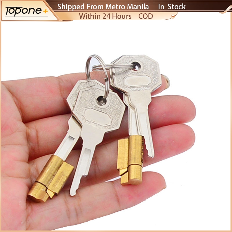 1pc Small Cylinder Lock Copper Core Single Open Cylinder Hasp Lock ...
