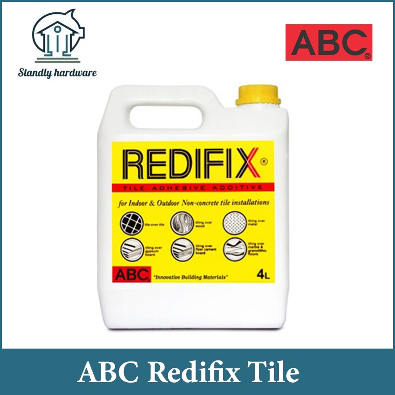 ABC Redifix Tile Adhesive Additive 4L Non-Concrete Tile Installations ...
