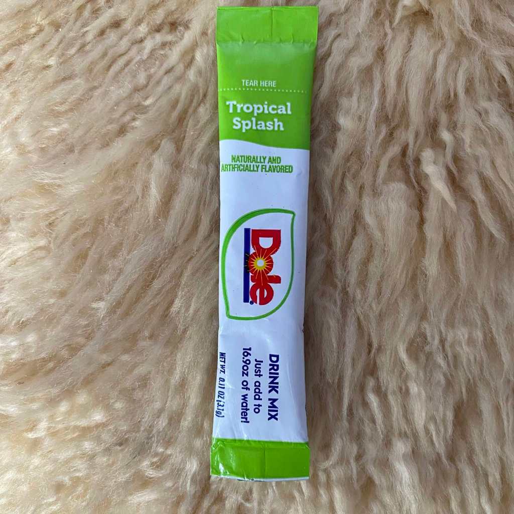 Dole Zero Sugar Drink Mix Tropical Splash, Peach Mango, Raspberry ...