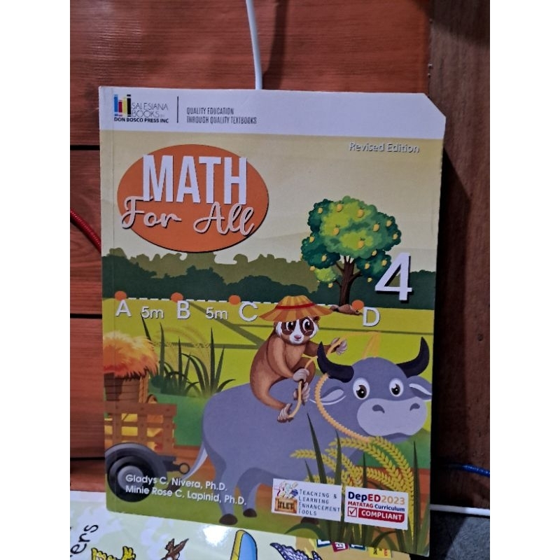 MATH FOR ALL Grade 4 Revised Edition Brandnew Original Onhand 2024 ...