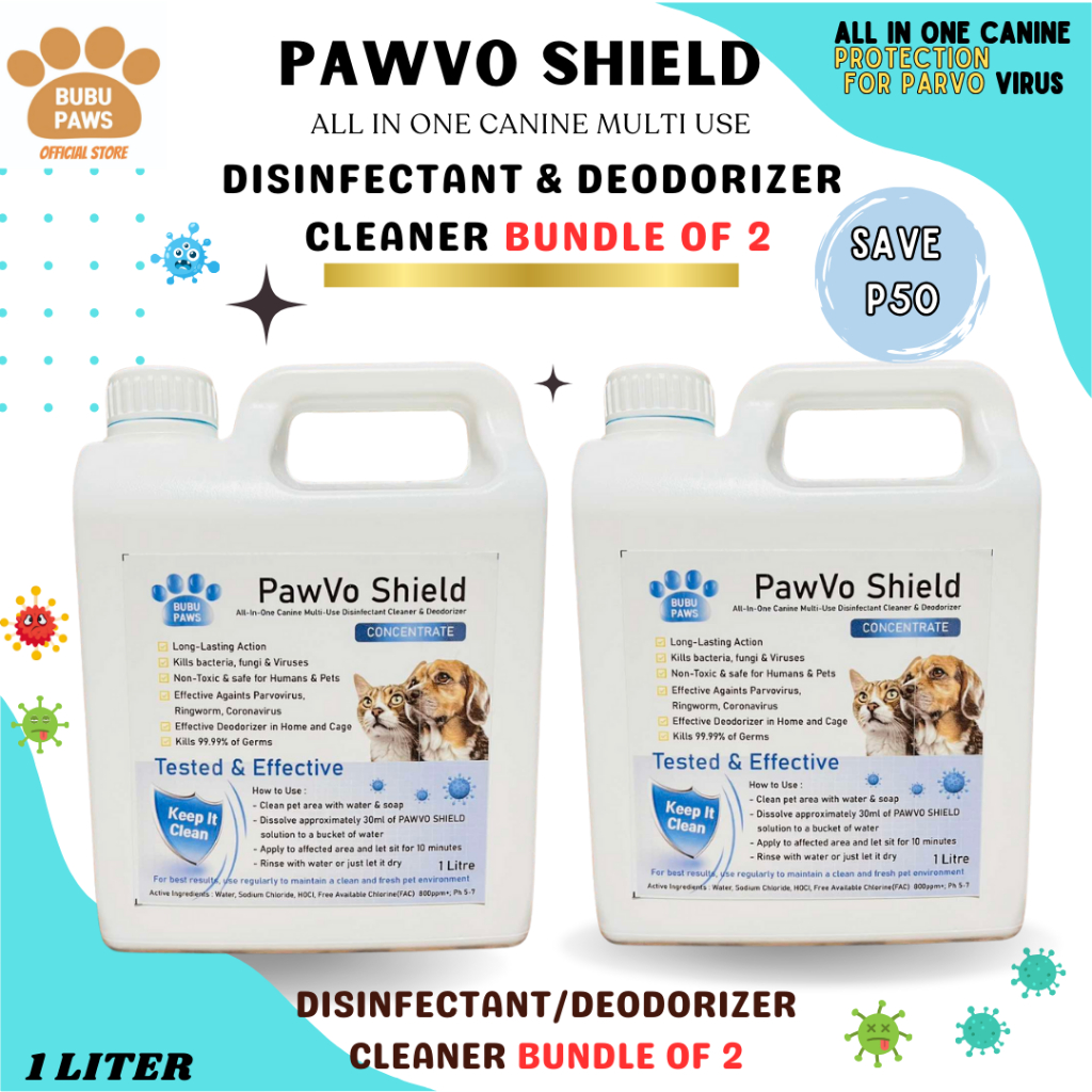 Bubu Paws PawVo Shield: All-In-One Canine Multi-Use Disinfectant ...