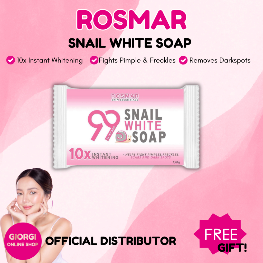 ROSMAR 99 SNAIL WHITE SOAP | 10X INSTANT WHITENING LEGIT AND ORIGINAL ...