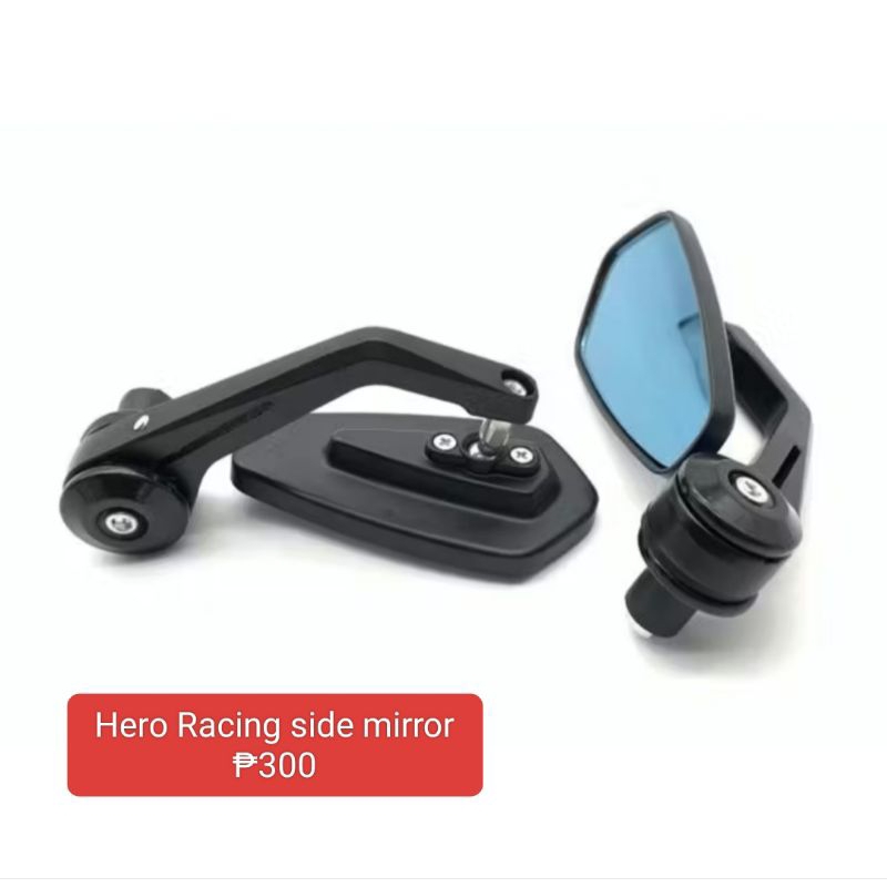 HERO RACING SIDE MIRROR black | Shopee Philippines
