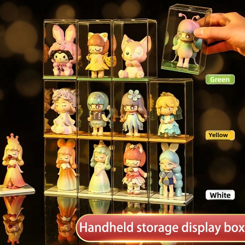 Action Figure Display Case with Transparent Plastic,Blind Box Showcase ...