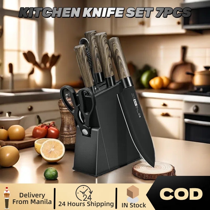 Japan Knife Sets 7 Pcs Kitchen Knife Sets Stainless Steel Chef Knives ...