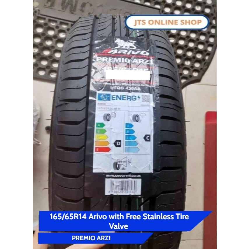 165/65R14 Arivo Premio ARZ1 with Free Stainless Tire Valve (PRE-ORDER) | Shopee Philippines
