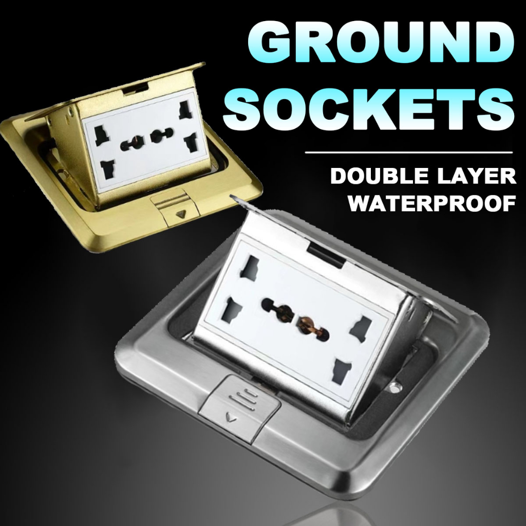 Floor Socket Waterproof Hidden Embedded Ground Socket floor mounted lan ...