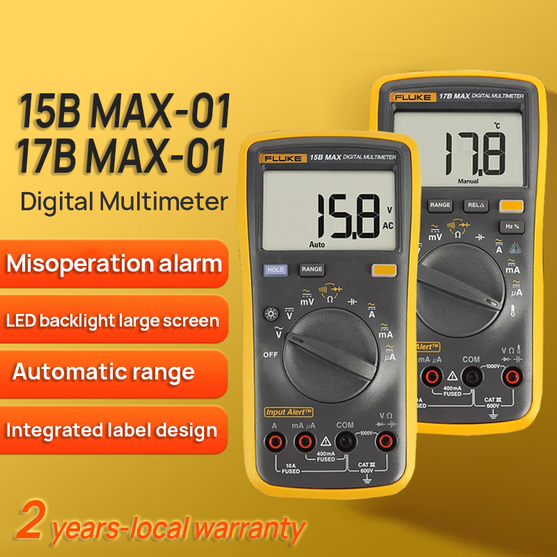 Fluke 15B Max / 17B Max Digital multimeter AC/DC Voltage Current ...
