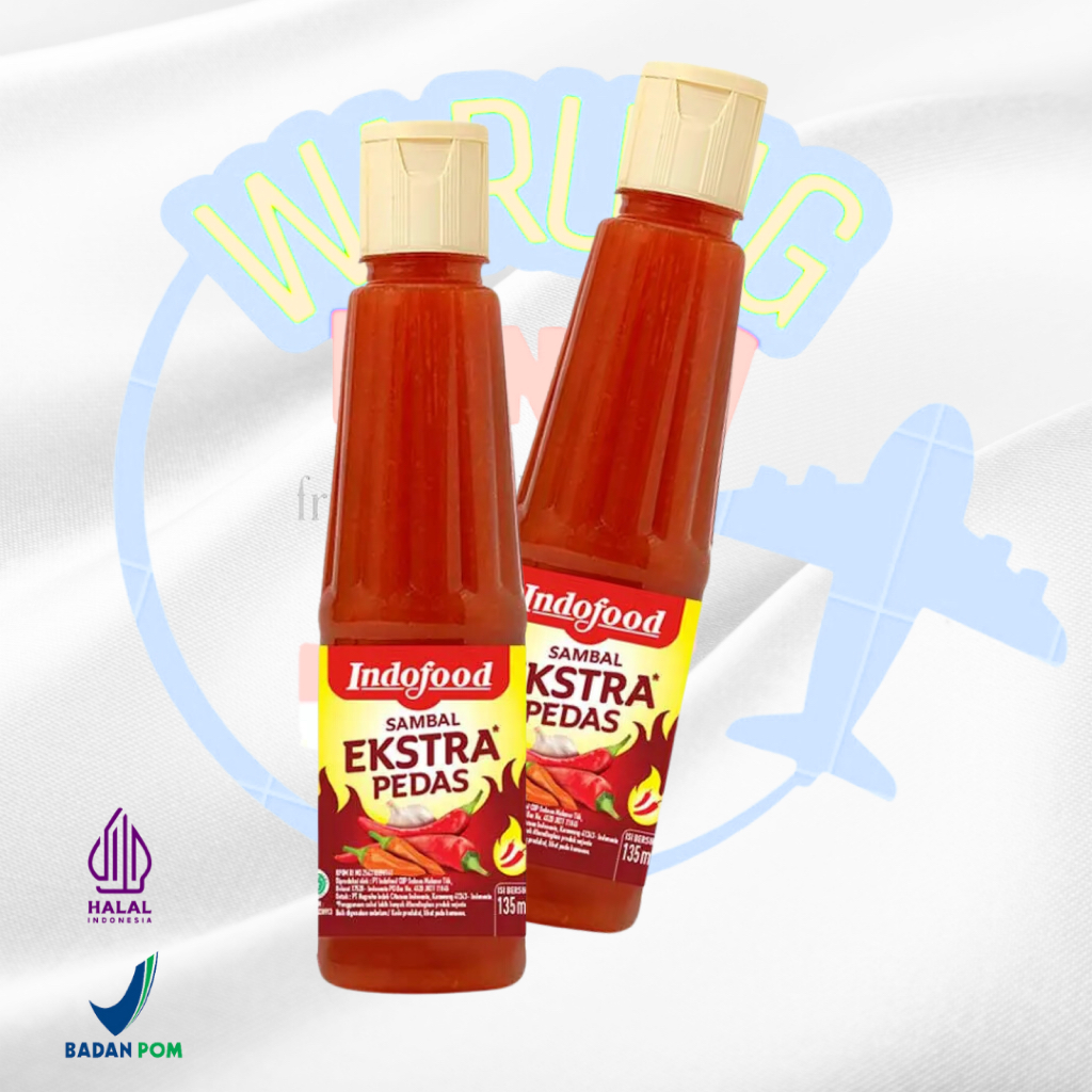 Indofood Indonesia Saos Extra Pedas 135ml Indonesian Condiment Hot ...