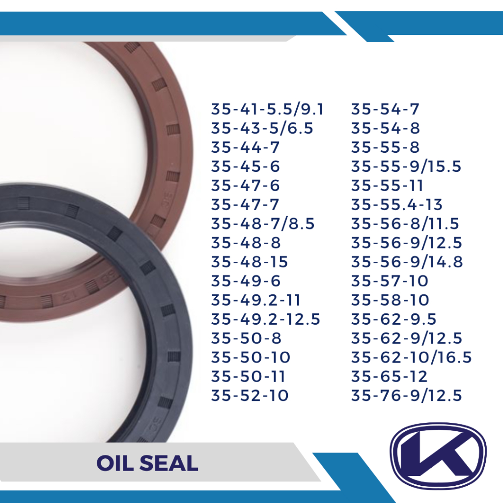 Oil Seal Inner Diameter 35 for Automotive and Industrial Use OILSEAL ...