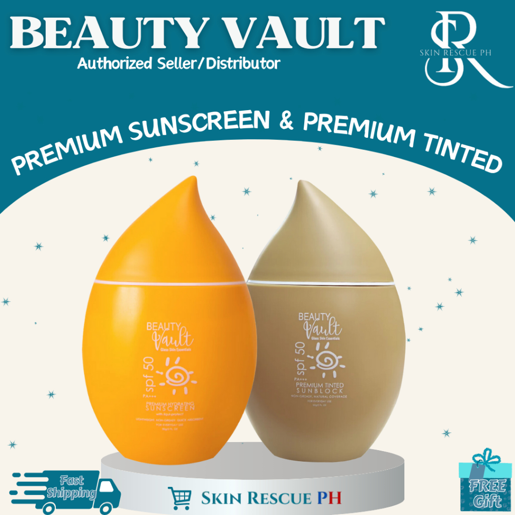 Beauty Vault Premium Hydrating Sunscreen & Ptemium Tinted Sunblock ...