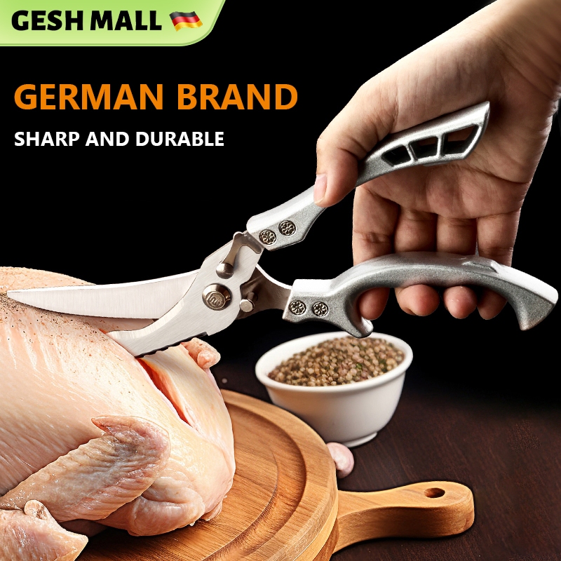 Gesh German Multifunction Kitchen Scissors Heavy Duty Stainless Steel ...