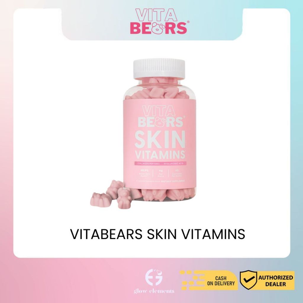 VITABEARS Skin Vitamins Collagen FDA Approved Skin Gummies Glowing ...