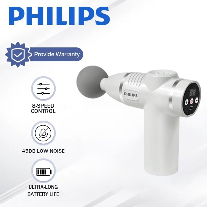 Philips Massage Gun Vibration Fascial Gun LCD High Frequency Vibration ...