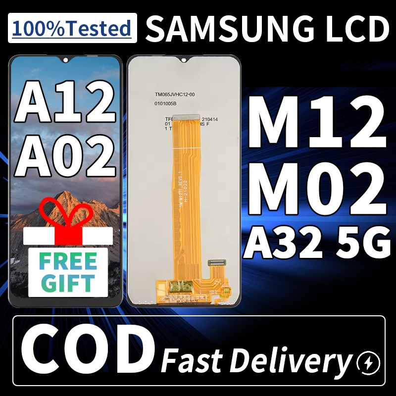 【ORIGINAL】LCD Samsung Galaxy A12/A02/M12/ M02/A32 5G Digital Touch ...
