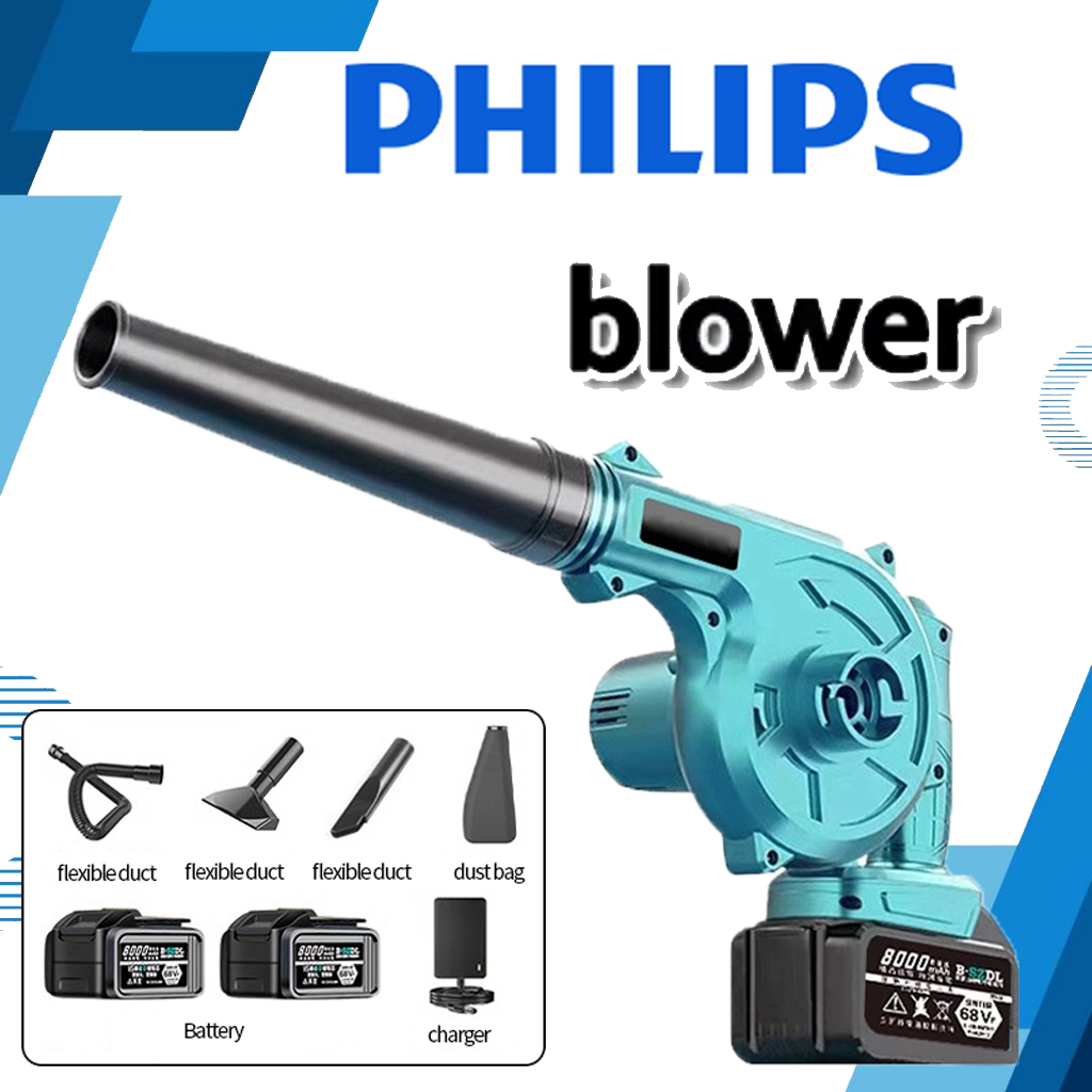 philips Cordless Electric Air Blower 1200W Hand Vacuum Cleaner Garden ...