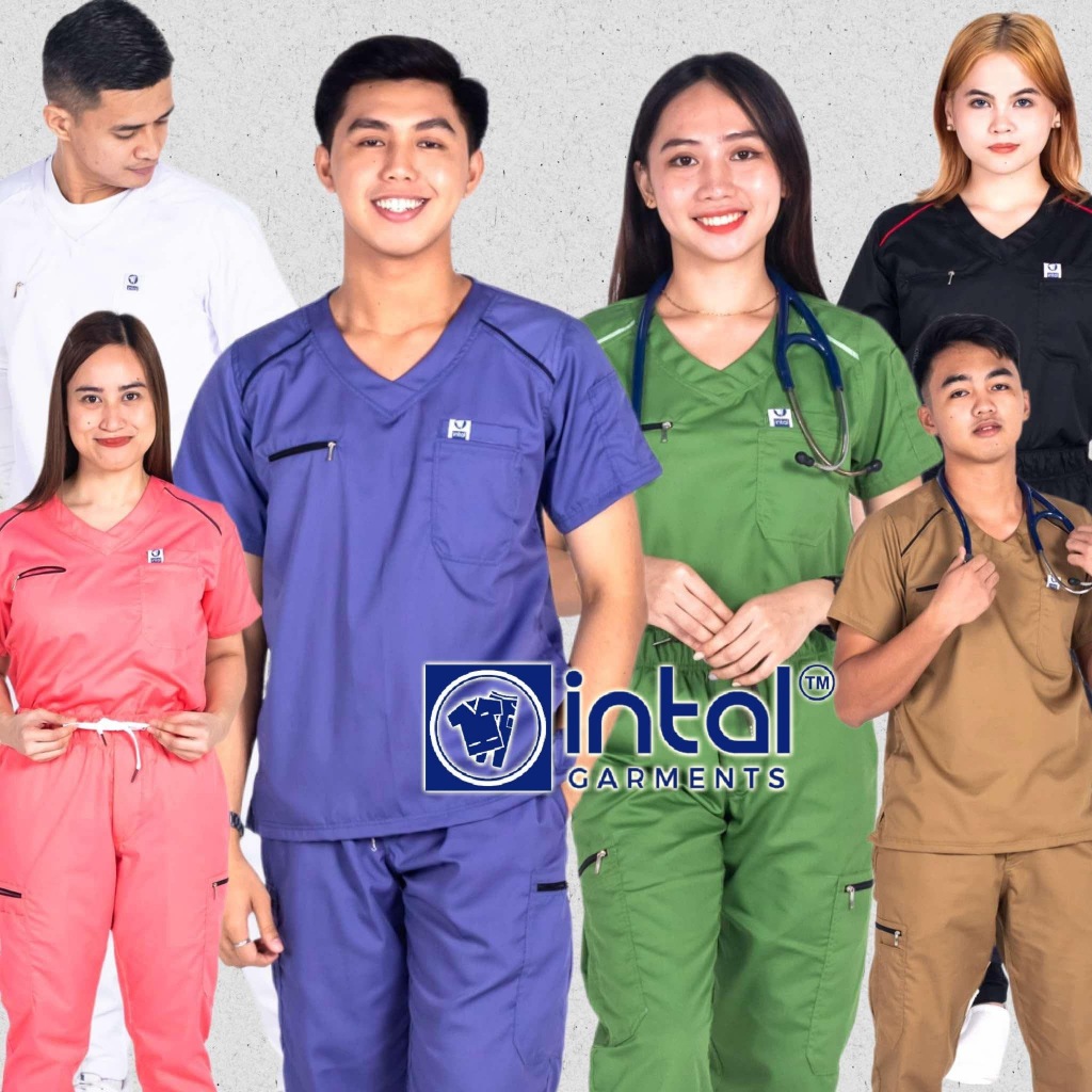 INTAL SCRUBSUIT 045 ELITE MAPAGKALINGA Heart Neck Combi Cargo Tapered ...