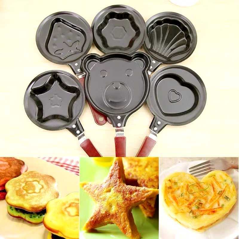 Household omelette pan animal shape mini pan non-stick cartoon mini ...