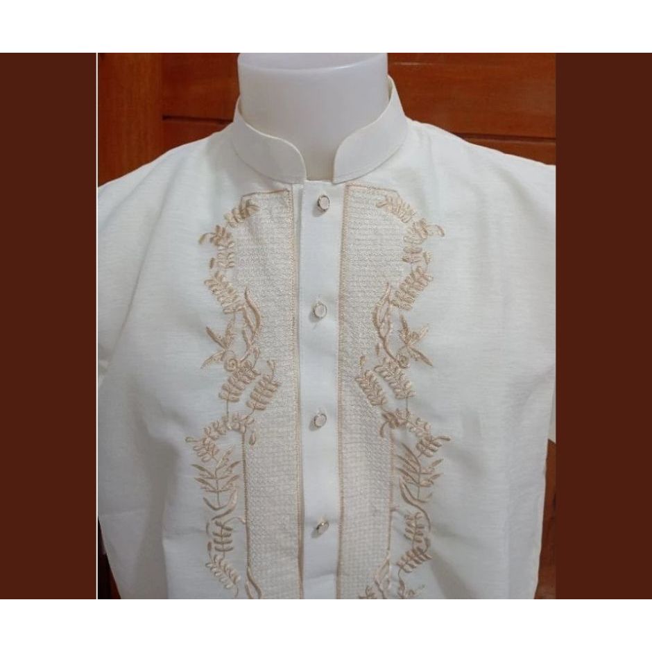 Polo Barong / Modern Polo Barong / Shortsleeve Barong | Shopee Philippines