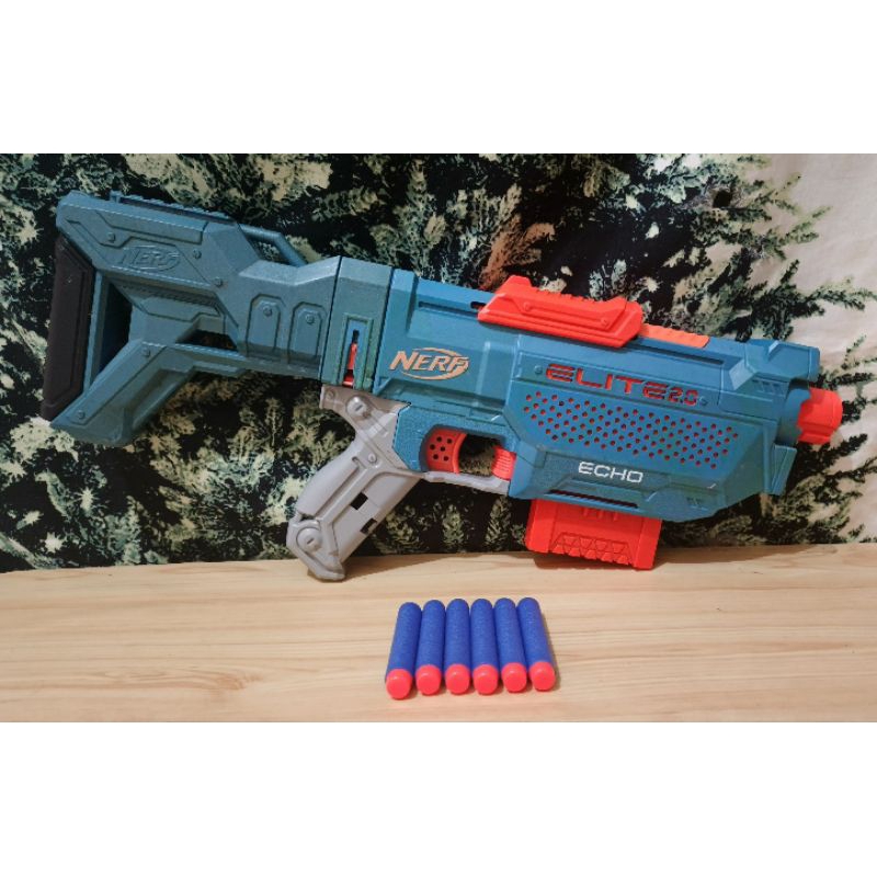 NERF Elite 2.0 Echo Blaster | Shopee Philippines
