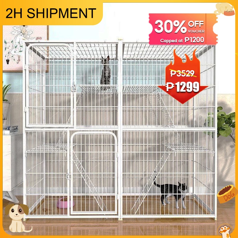 Cat Cage 4 Layer Large Platform Cage for Cat Dog Cat House Pet Cage Cat ...
