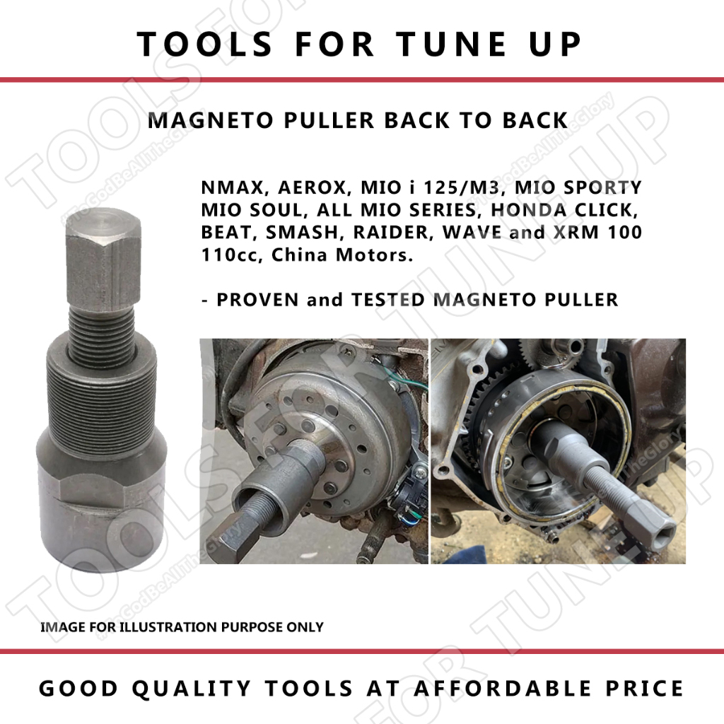 Magneto Flywheel Puller Back to Back for NMAX AEROX Click MIO Wave XRM ...