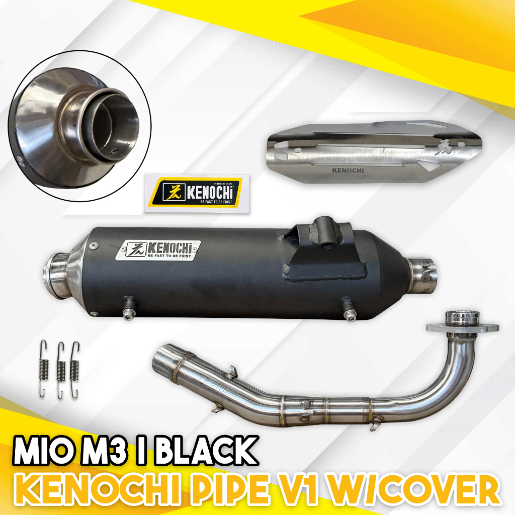 KENOCHI K2 BLACK V1 PIPE FOR MIOM3/MIO SPORTY/BEAT/SOULTY | Shopee ...